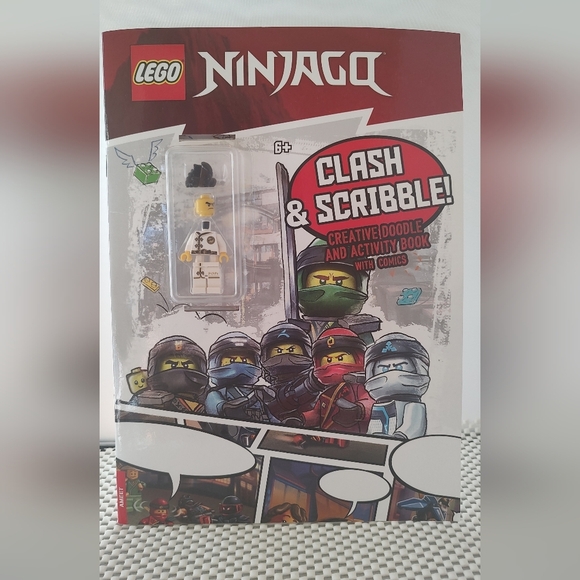 Lego | Toys | Lego Ninjago Clash Scribble Creative Doodle Activity Book With Minifigure | Poshmark